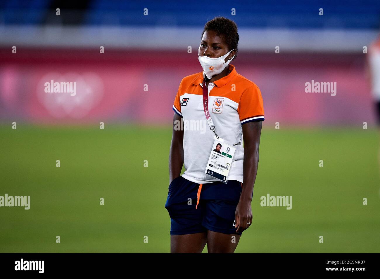 YOKOHAMA, JAPAN - JULY 27: Lineth Beerensteyn of the Netherlands during ...
