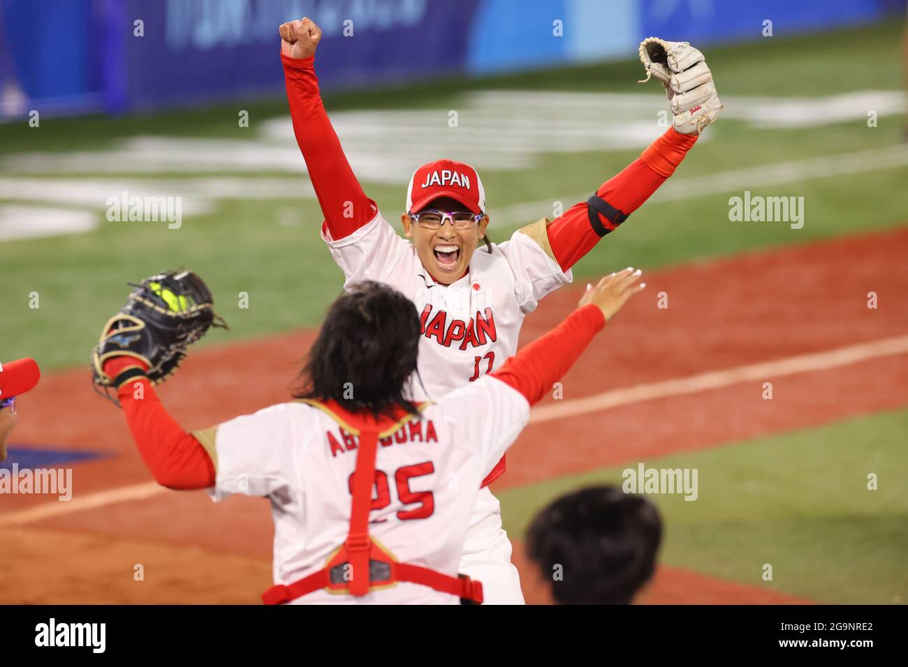 Kanagawa, Japan. 27th July, 2021. Yukiko Ueno (JPN) Softball : Final ...
