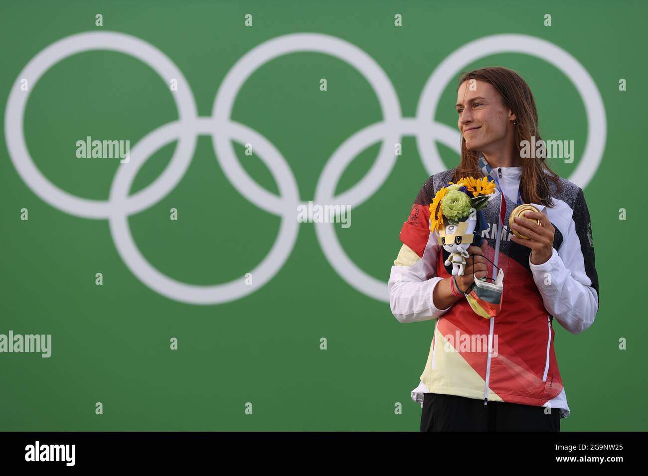 Tokyo, Japan. 27th July, 2021. Gold medalist Ricarda Funk of Germany ...