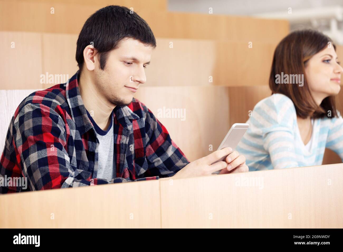 Students sitting in classroom Stock Photo - Alamy