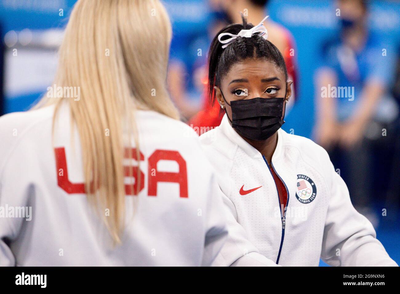 TOKYO, JAPAN - JULY 27: Simone Biles of United States of America ...