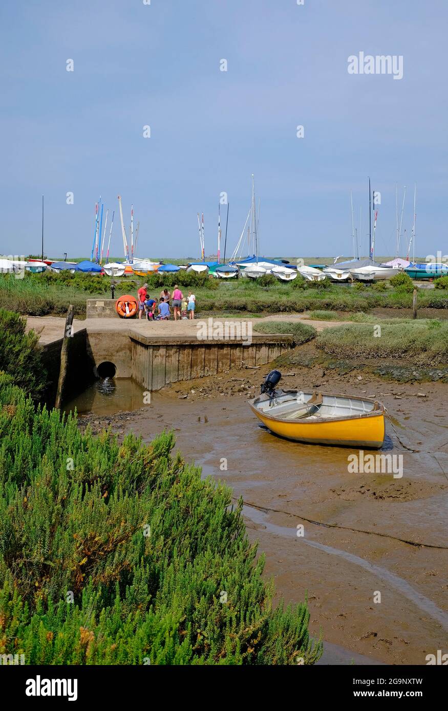 brancaster staithe harbour, north norfolk, england Stock Photo - Alamy