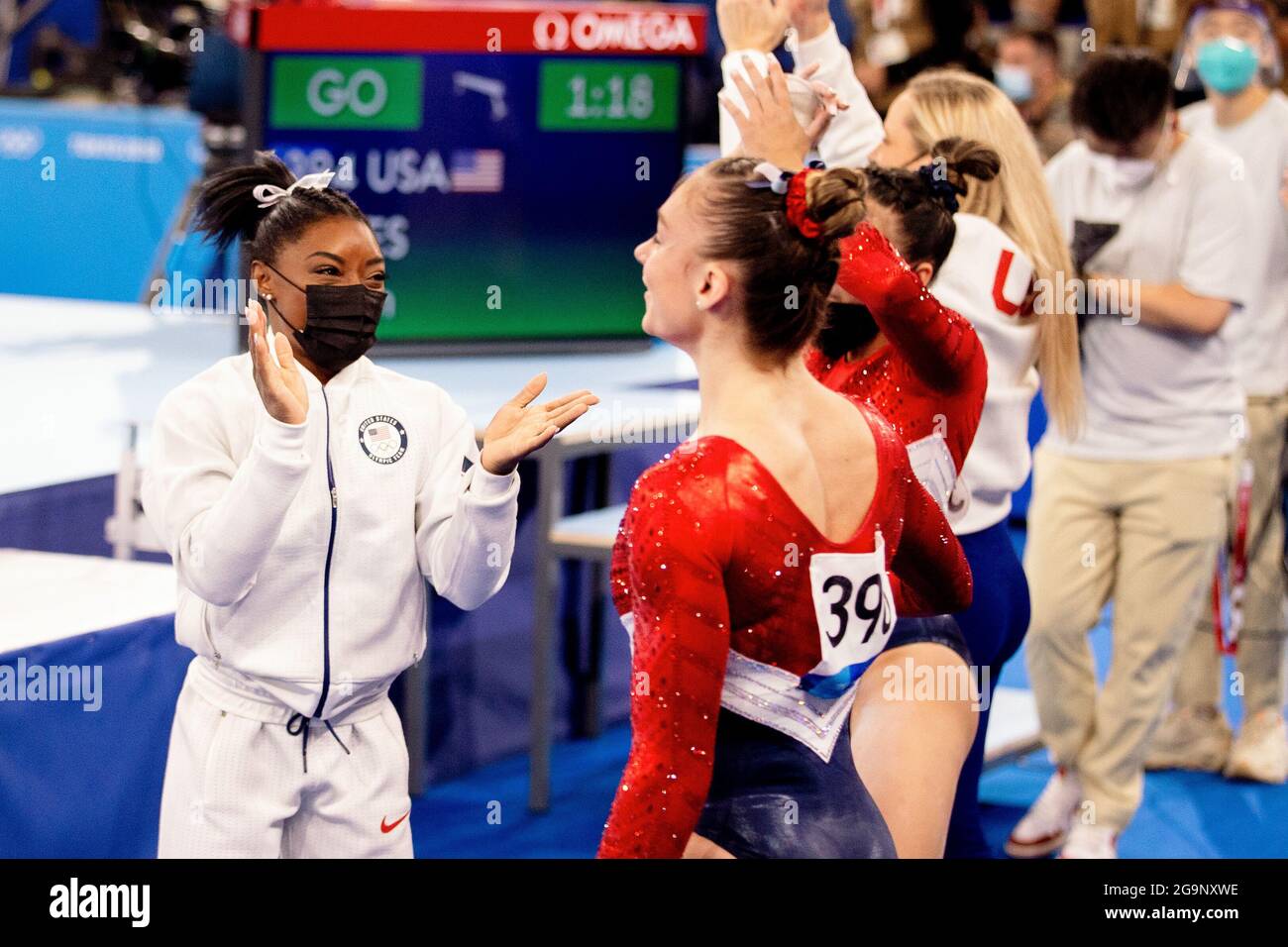 TOKYO, JAPAN - JULY 27: Simone Biles of United States of America ...