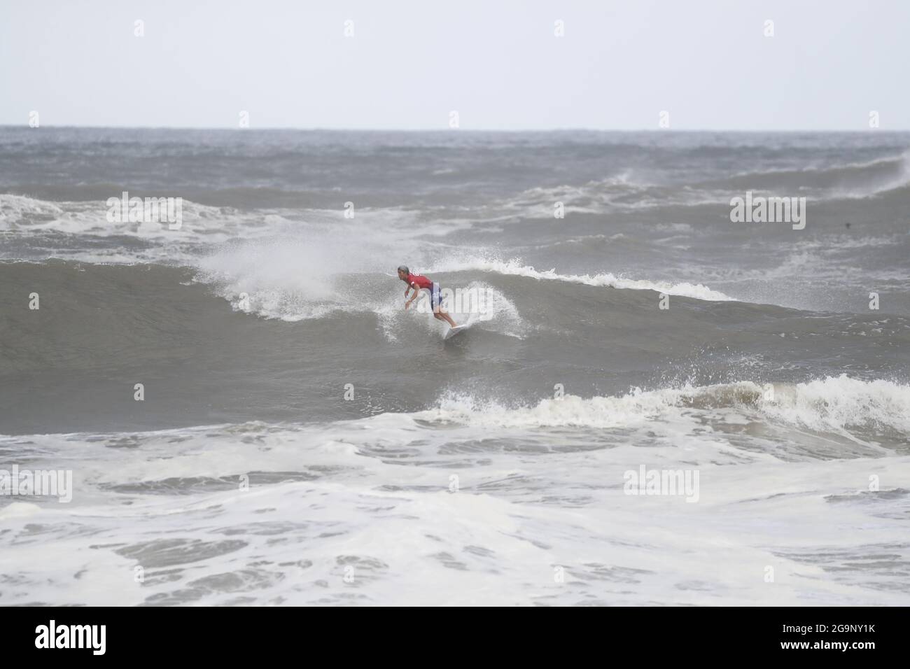 Tokyo - Japan July 26, 2021, surfer at the Olympic Games in Tokyo 2020 ...