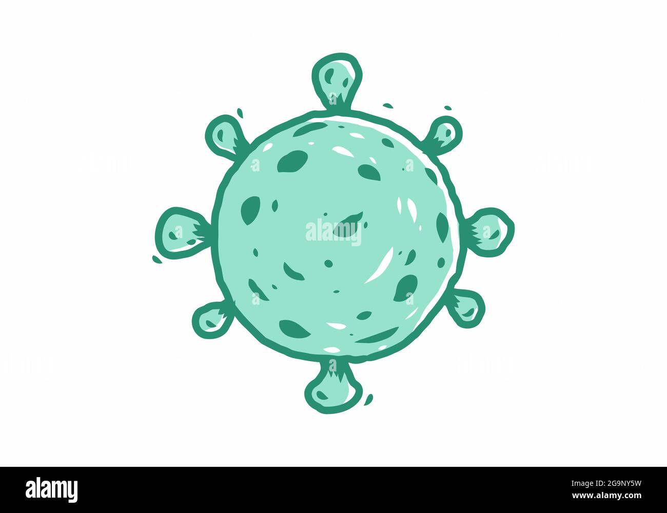 Big virus ball illustration drawing design Stock Vector Image & Art - Alamy