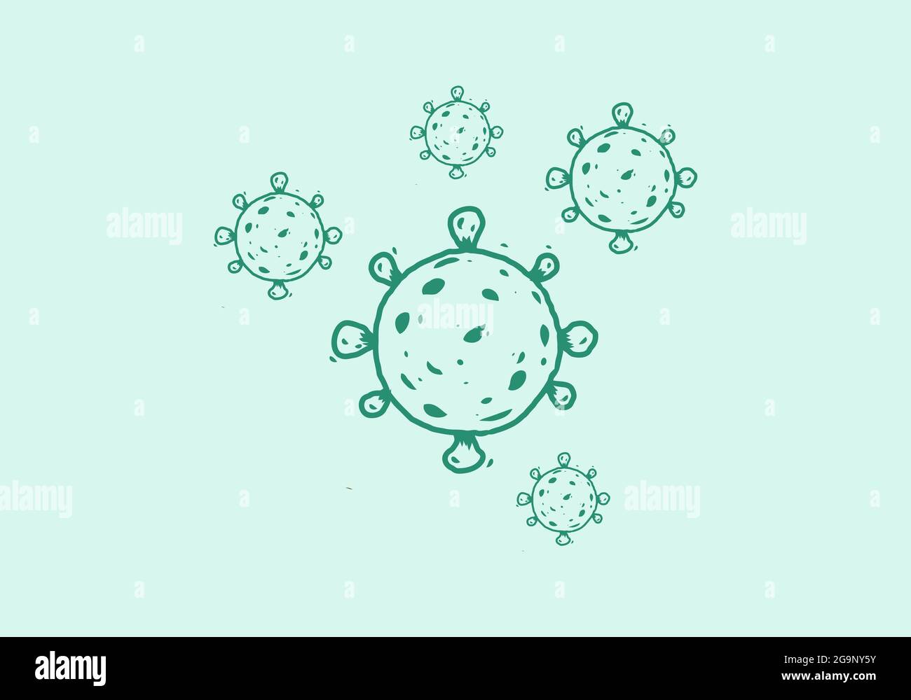 Virus ball symbol illustration drawing design Stock Vector Image & Art ...
