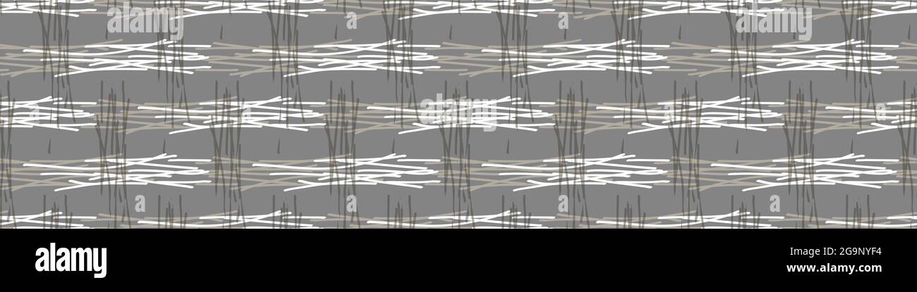 Masculine broken stripe seamless border pattern. Classic retro line ...