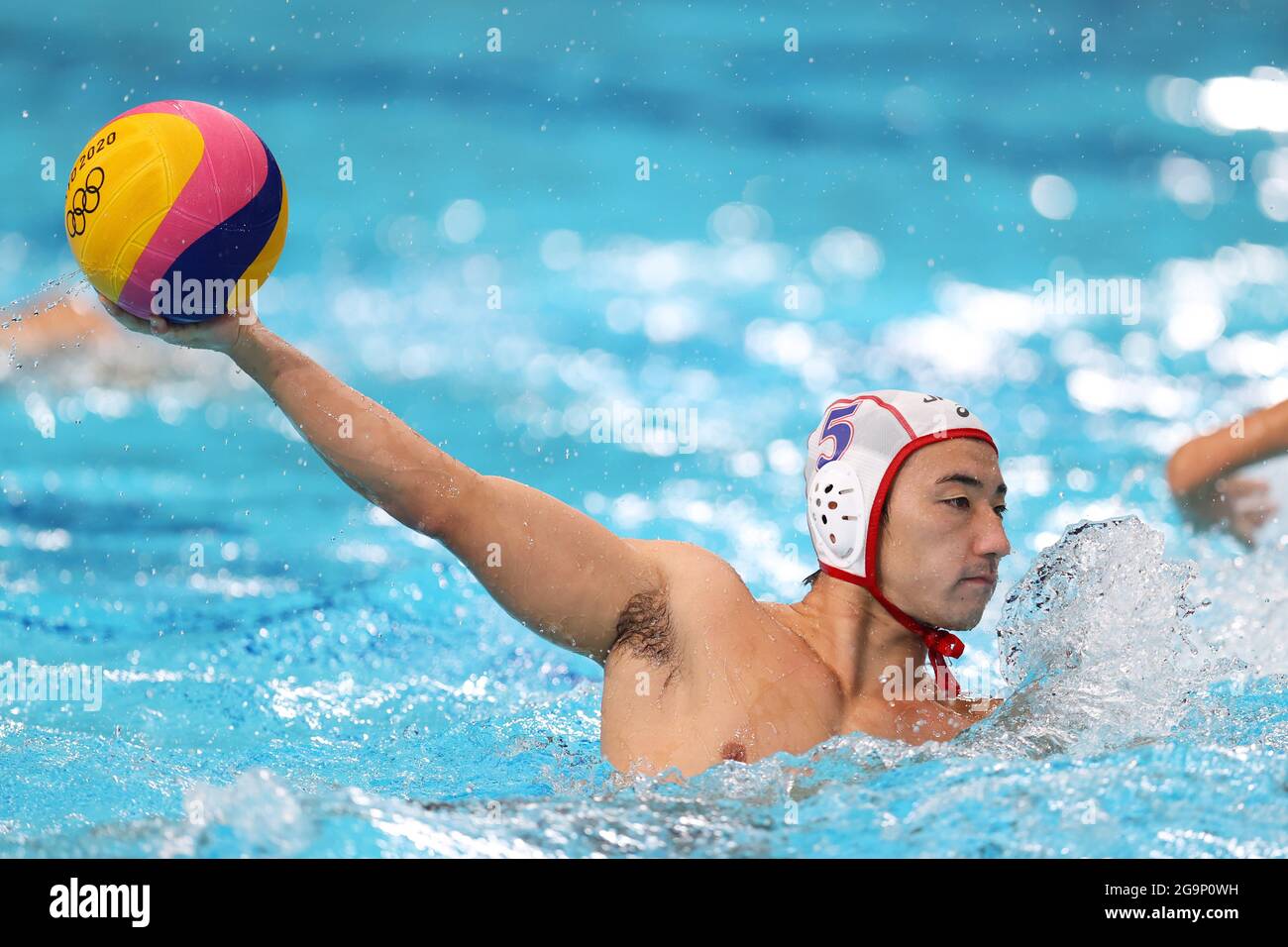 Tokyo, Japan. 27th July, 2021. Takuma Yoshida (JPN) Water Polo : Men's Preliminary Round Group A ...