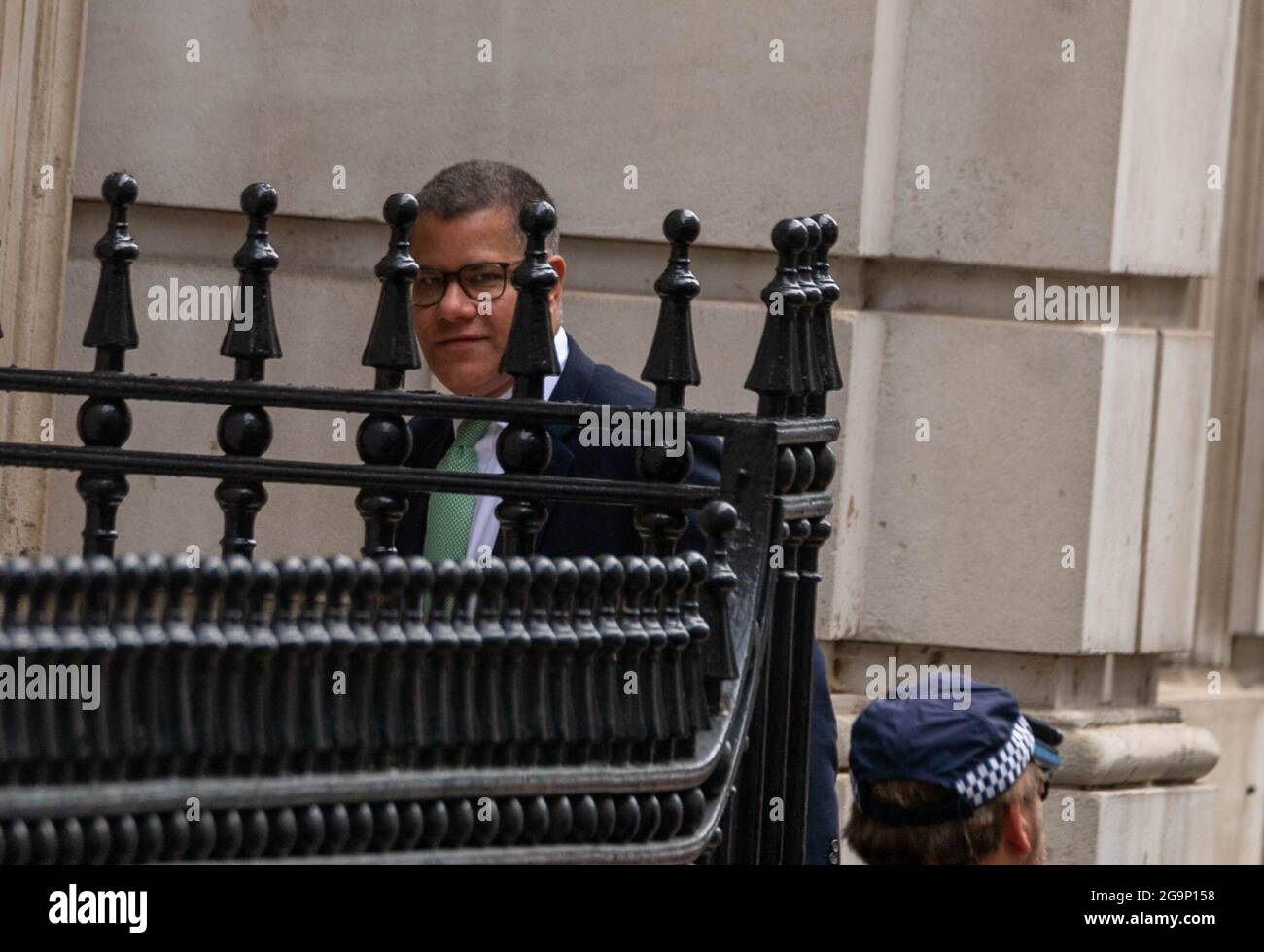 London, UK. 27th July, 2021. Alok Sharma MP President of COP26 arrives ...