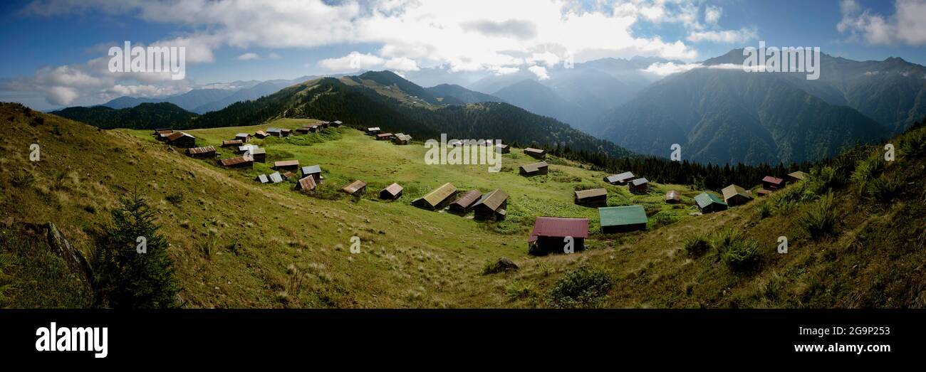 Turkey, Rize, Sal Plateau, Panoramic Landscapes Photo Stock Photo - Alamy