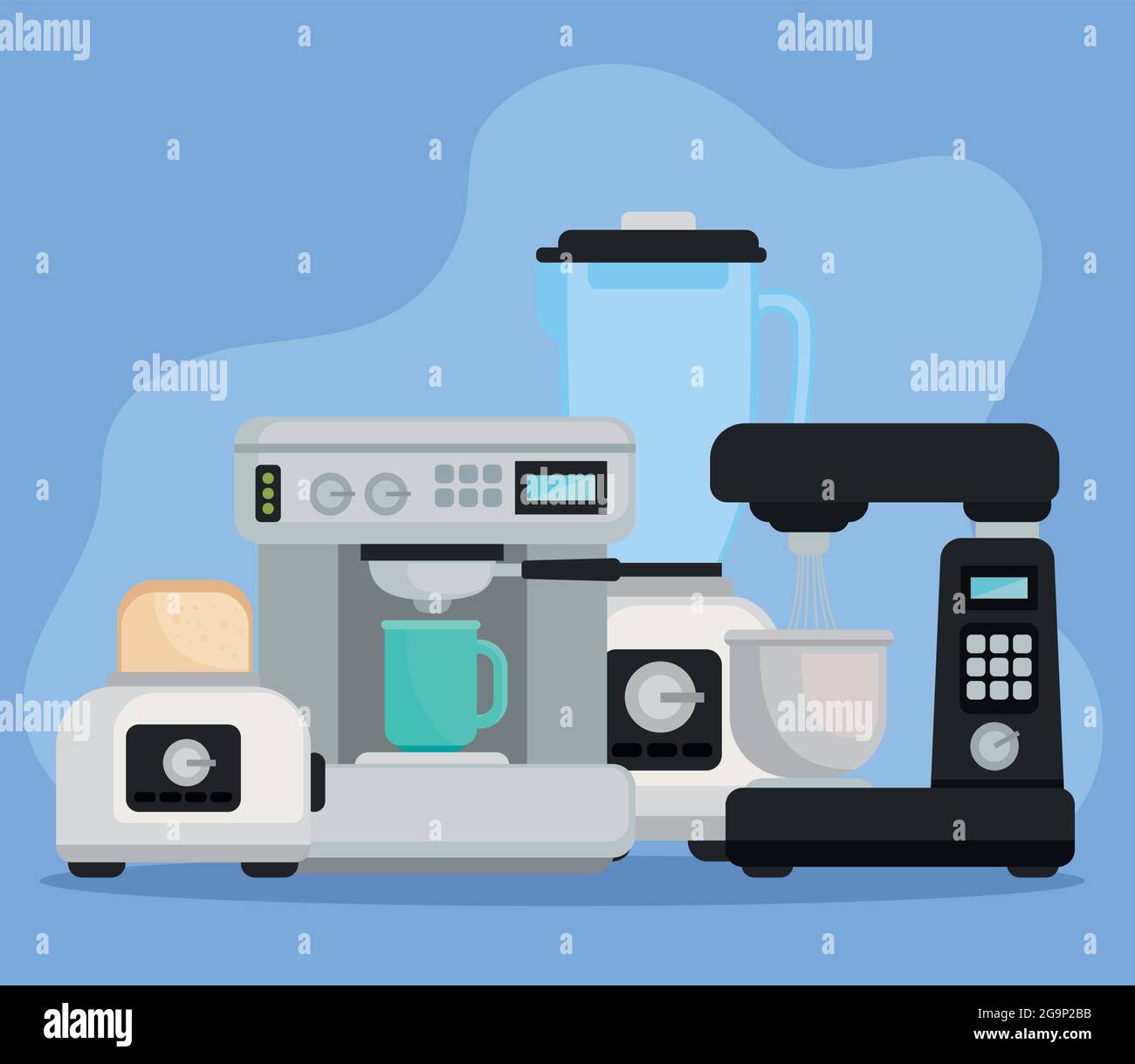 Cake and coffee scene Stock Vector Images - Alamy