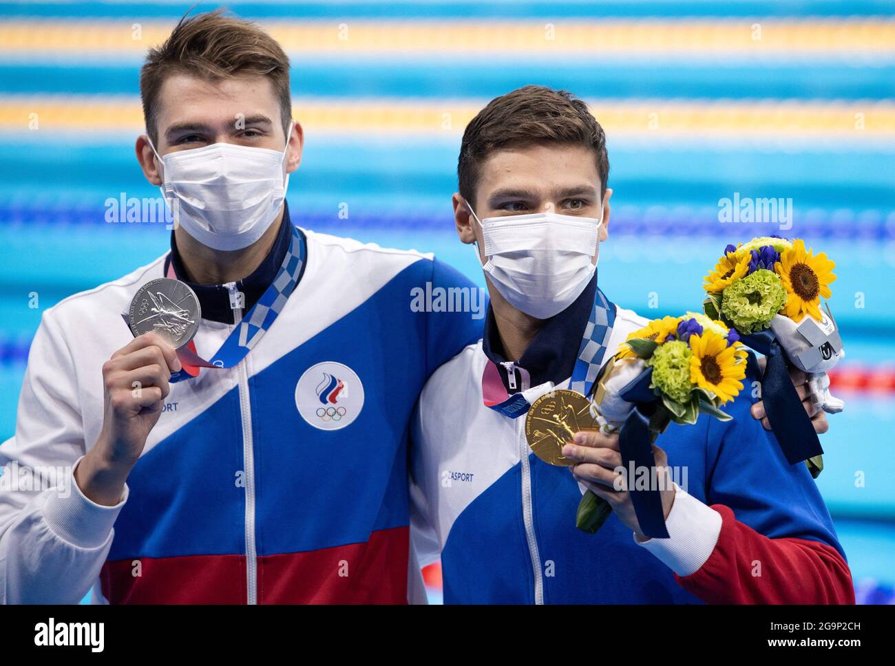 Tokyo, Japan. 27th July, 2021. Duncan Scott Silver Medal and Tom Dean ...
