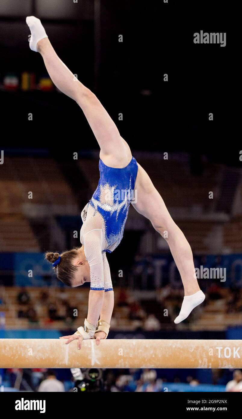 TOKYO, JAPAN - JULY 27: Vladislava Urazova of Russia competing on Women ...