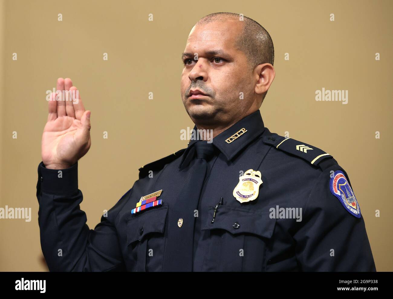 WASHINGTON, DC - JULY 27: U.S. Capitol Police officer Sgt. Aquilino ...