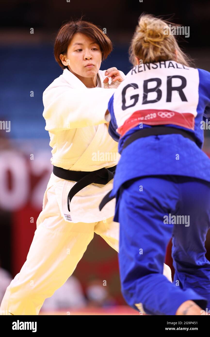 Tokyo, Japan. 27th July, 2021. Miku Tashiro (JPN) Judo : Women's -63kg ...