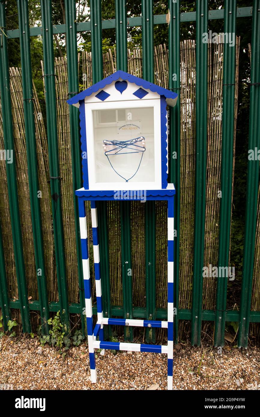 Folkestone Triennial 2021 - "On the Track of St Eanswythe's Waterway" by Patrick Corillon Stock ...