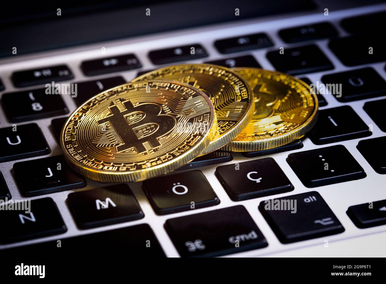 Bitcoins, Crypto Money, Bitcoin Transactions on Laptop Stock Photo - Alamy