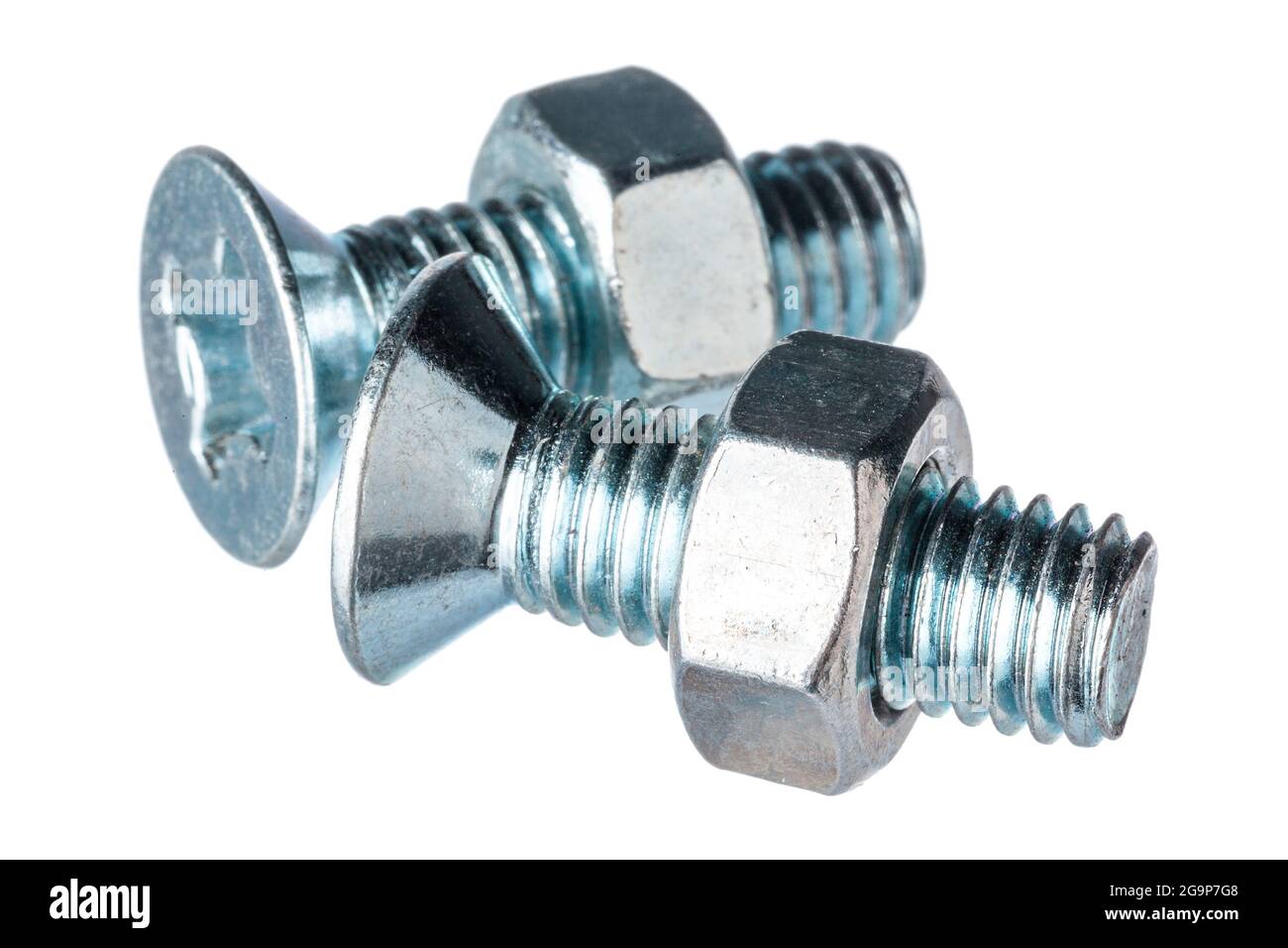 metal bolt isolated on white background Stock Photo - Alamy
