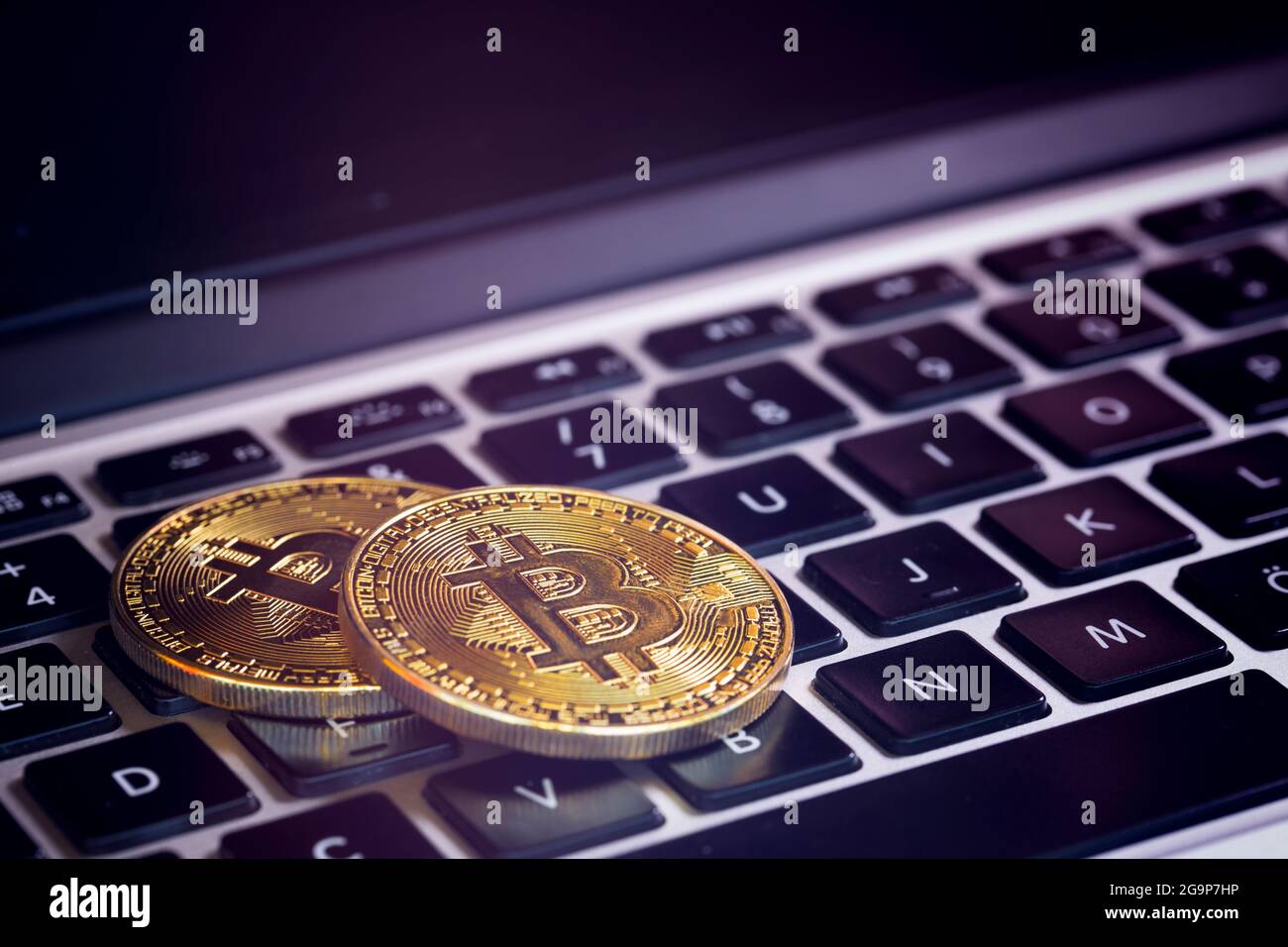 Bitcoins, Crypto Money, Bitcoin Transactions on Laptop Stock Photo - Alamy