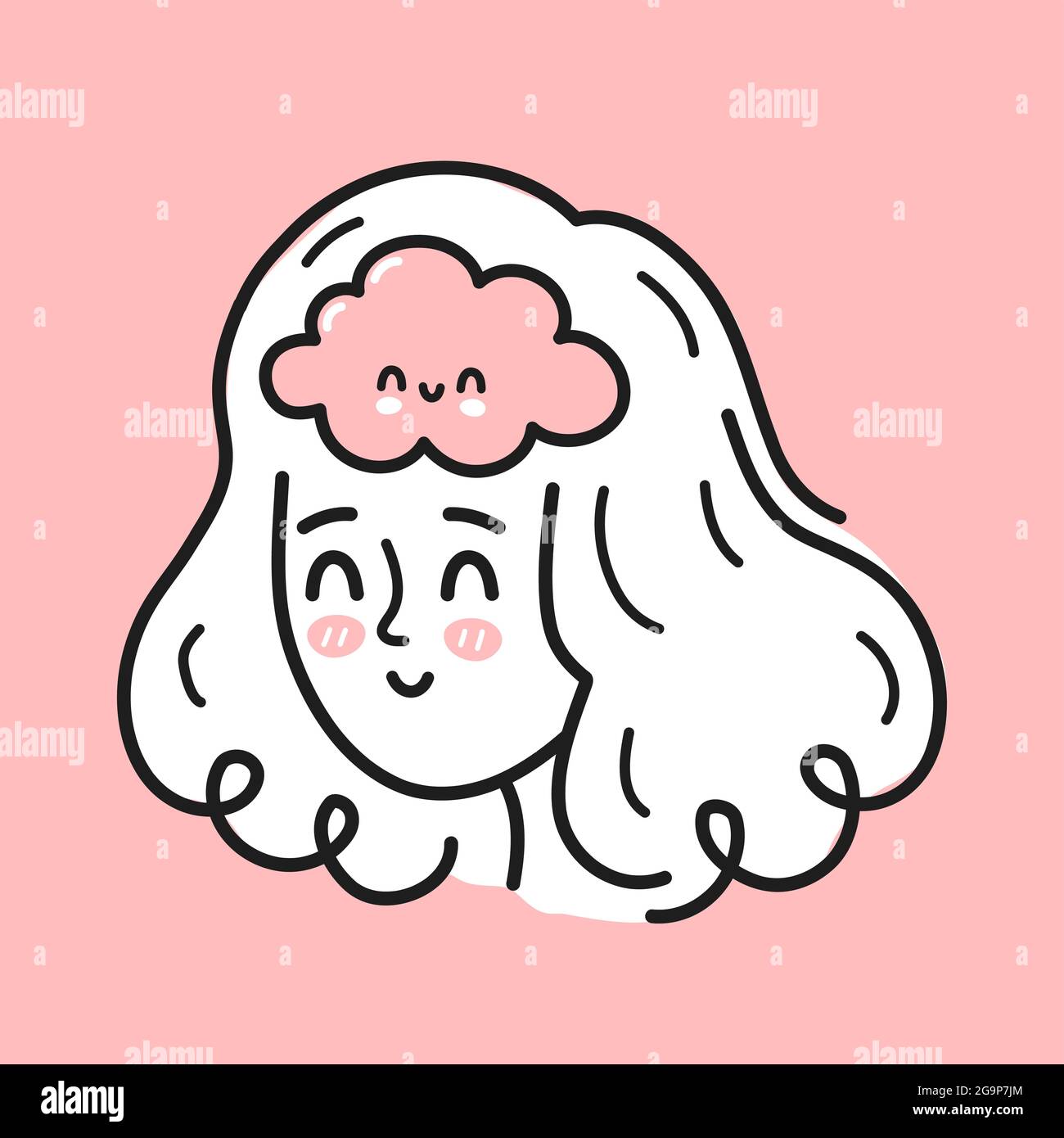 Girl wellbeing Stock Vector Images - Alamy