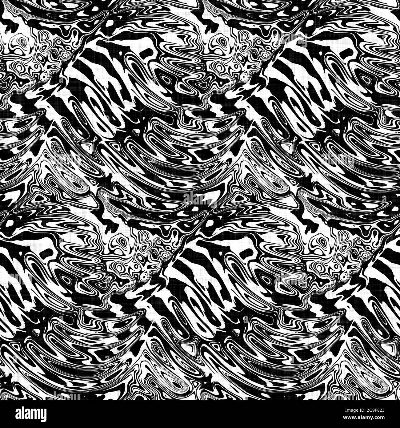 Seamless black white woven cloth geometric linen texture. Two tone ...