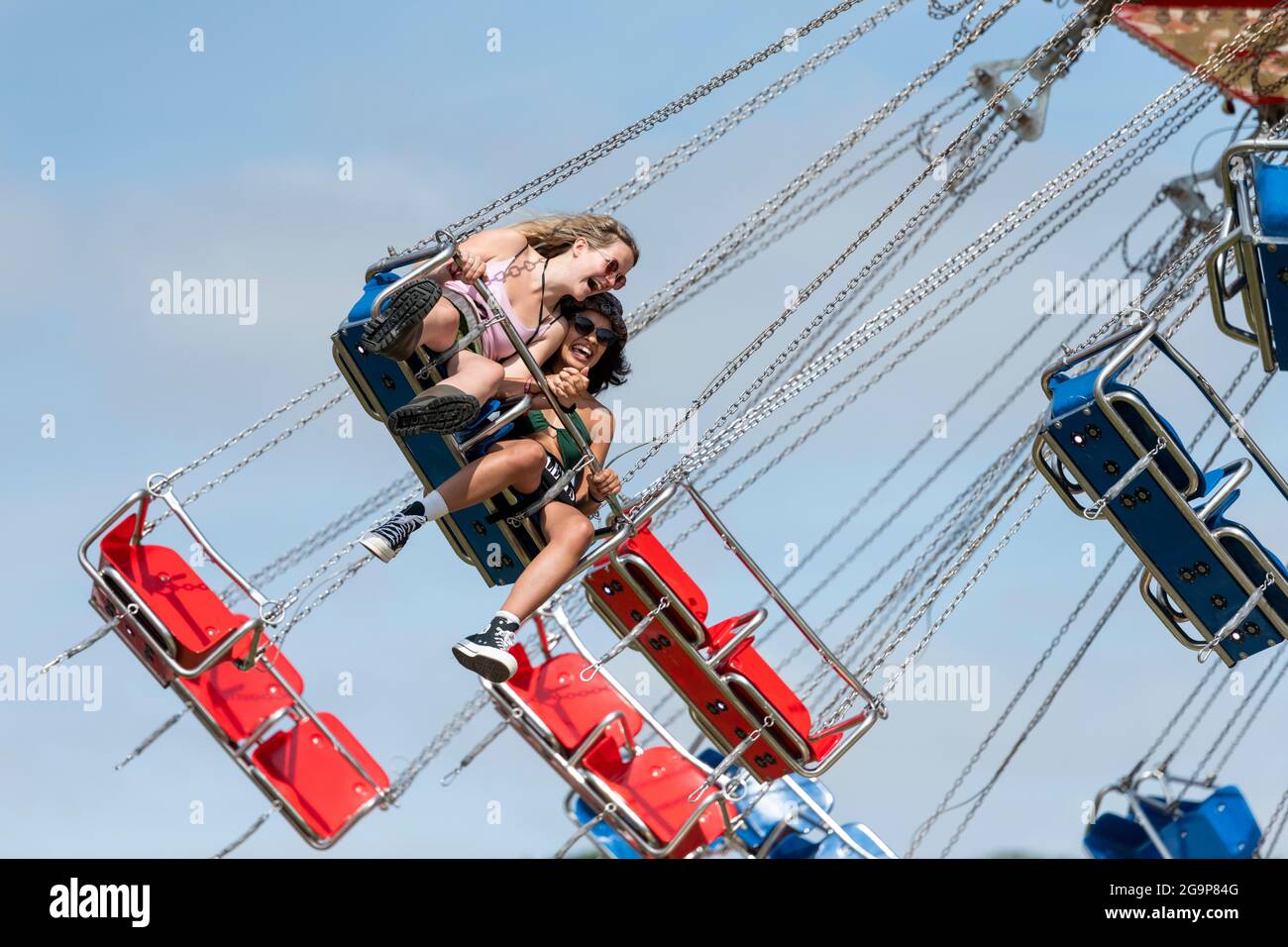 Funfairs Swings High Resolution Stock Photography and Images - Alamy