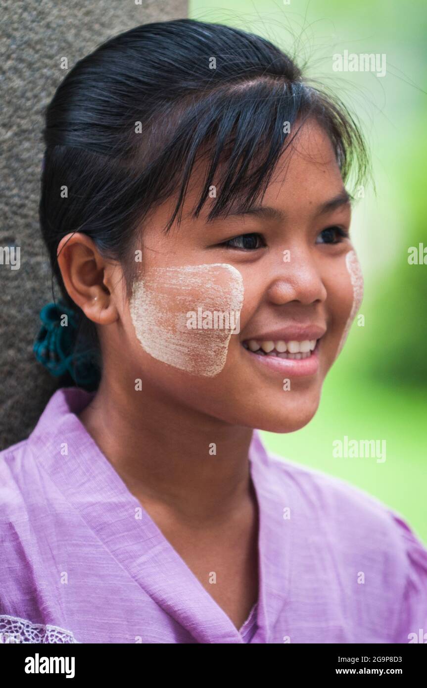 A young women from Myanmar Stock Photo - Alamy