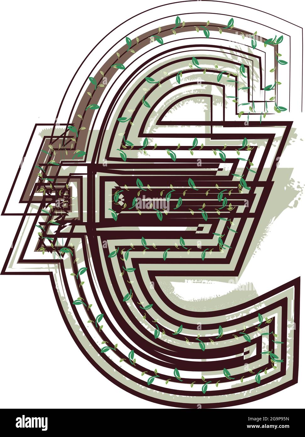 Euro symbol typography Stock Vector Images - Alamy