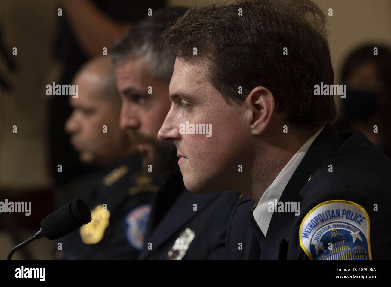 Aquilino Gonell, sergeant of the U.S. Capitol Police, Michael Fanone ...