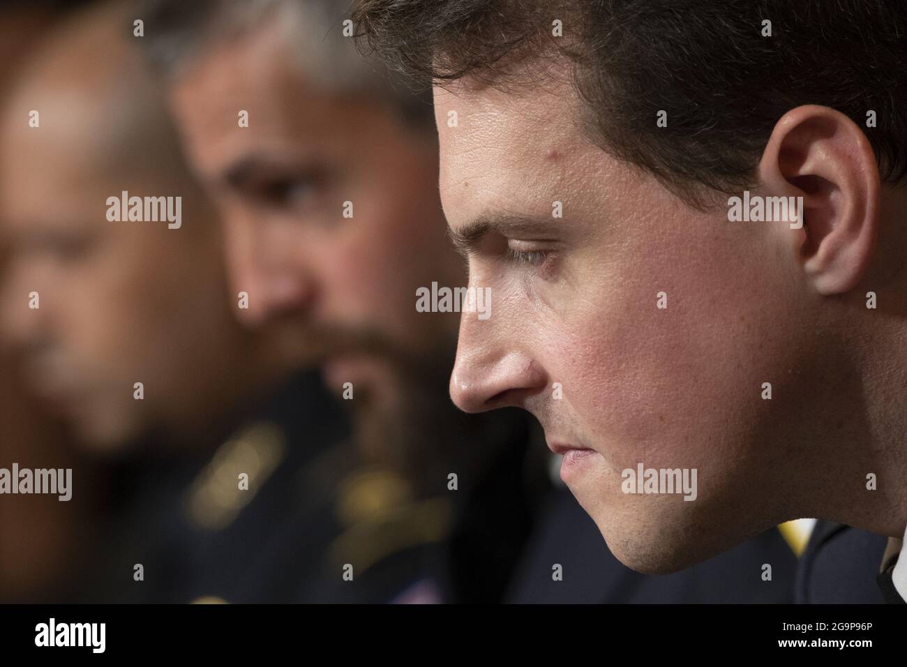 Aquilino Gonell, sergeant of the U.S. Capitol Police, Michael Fanone ...