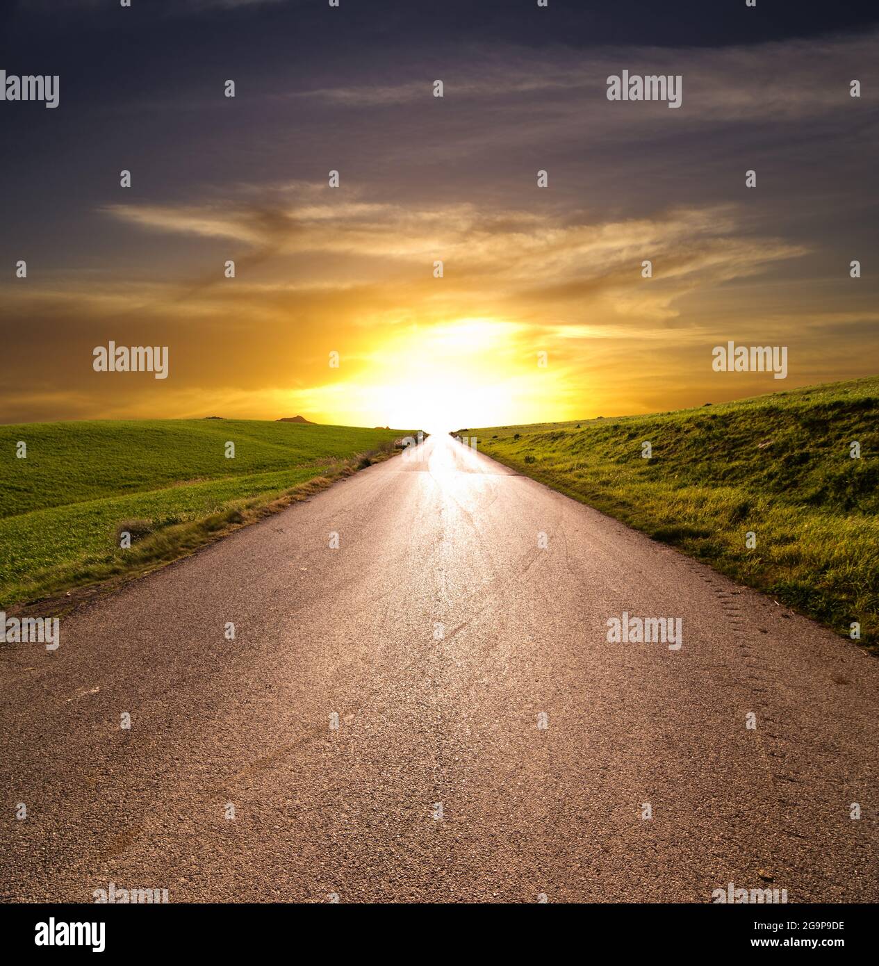 Sicilian outback sunset hi-res stock photography and images - Alamy