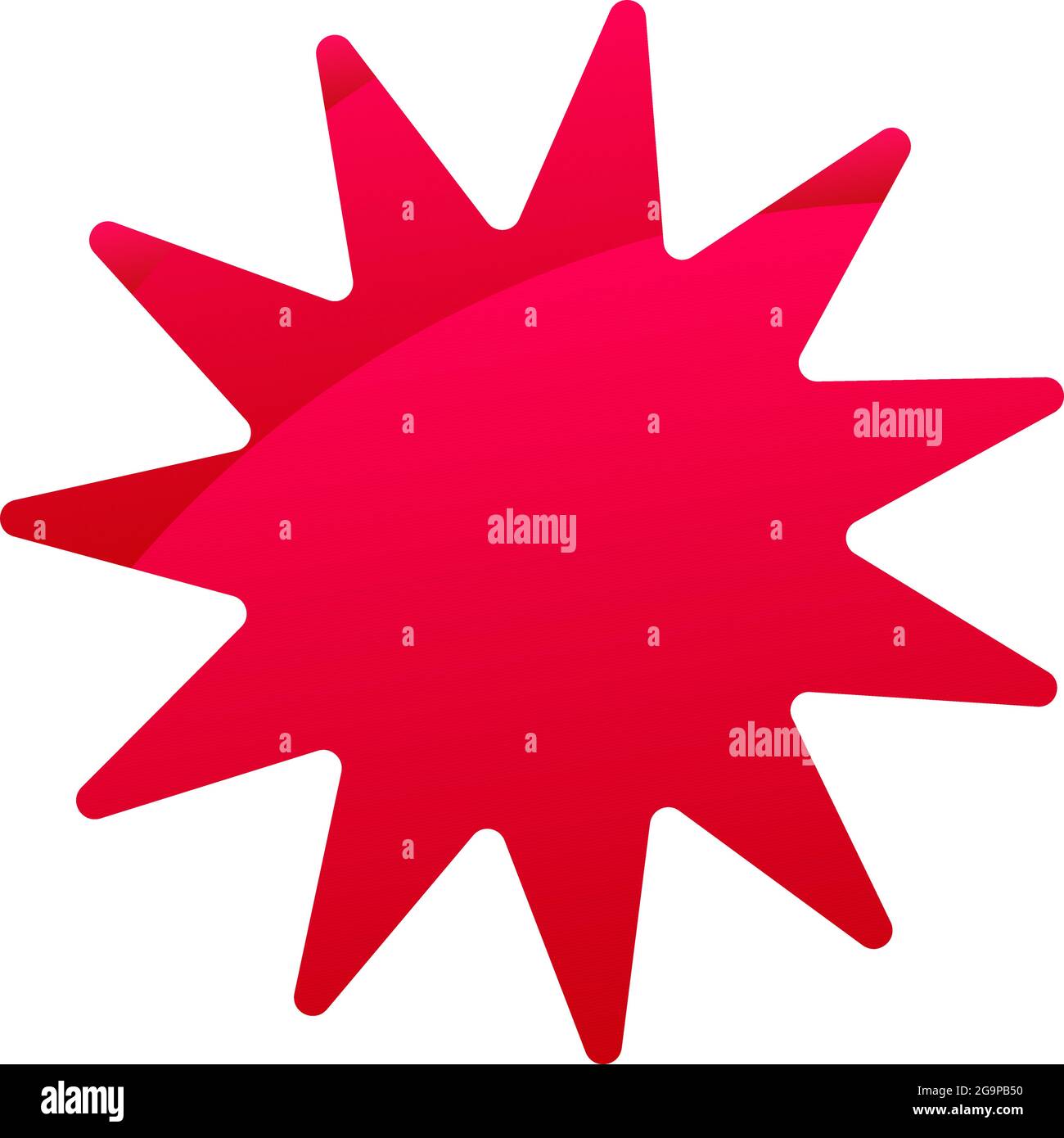 Cartoon starburst, sunburst. Price tag, price label, price flash icon ...