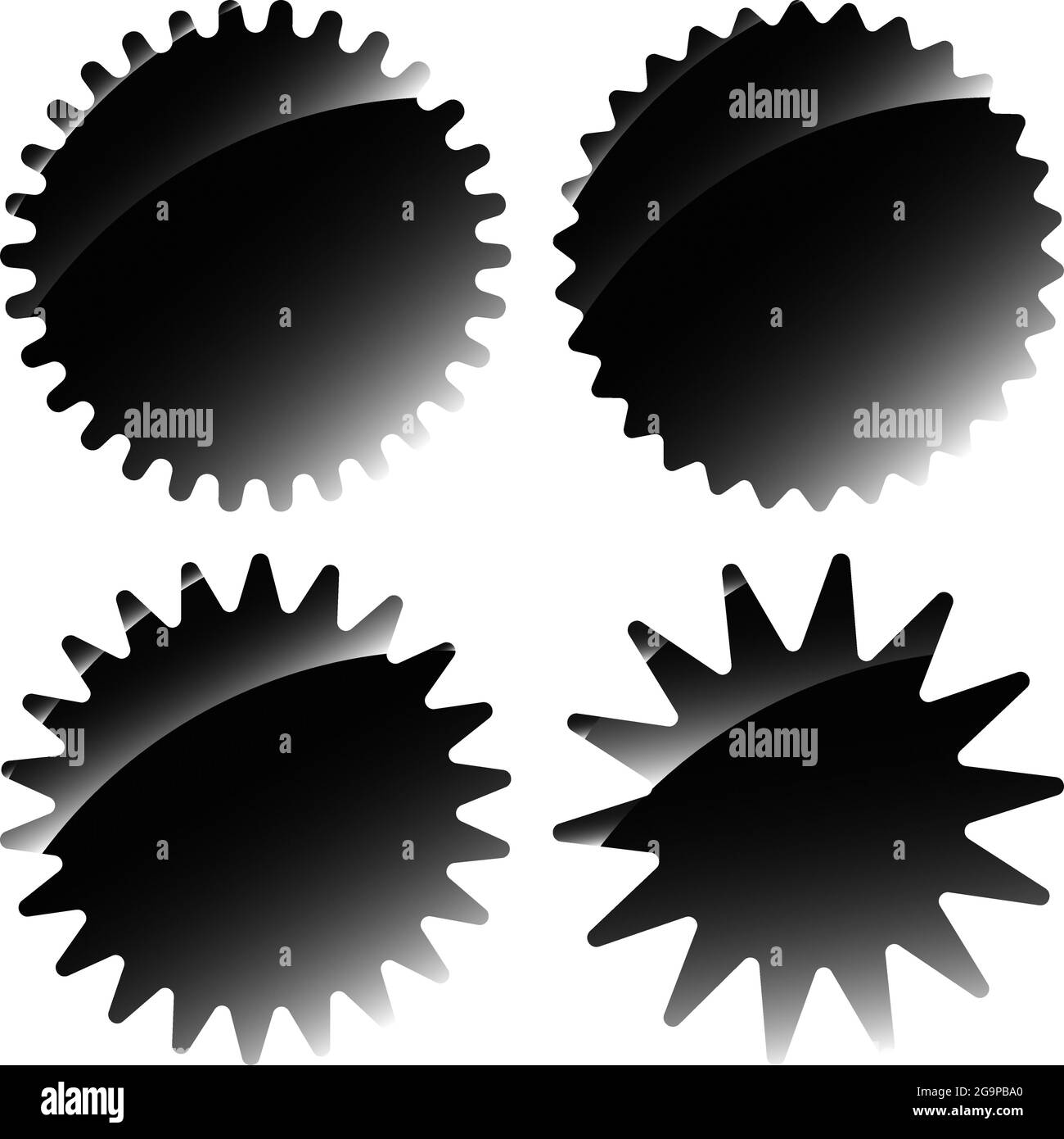 Cartoon starburst, sunburst. Price tag, price label, price flash icon ...