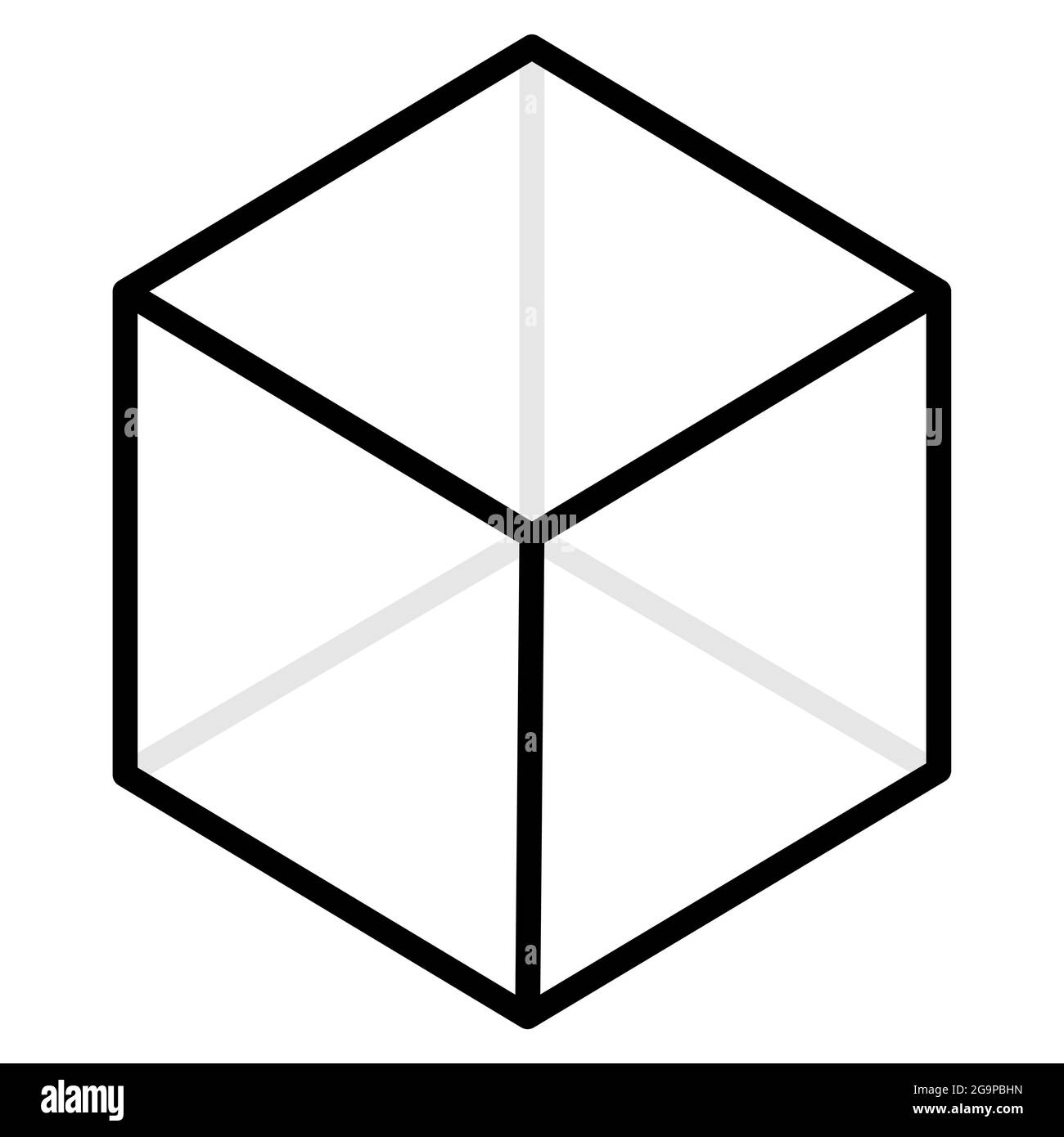 AR reality symbol vector icon. Virtual augmented reality cube screen 3d ...