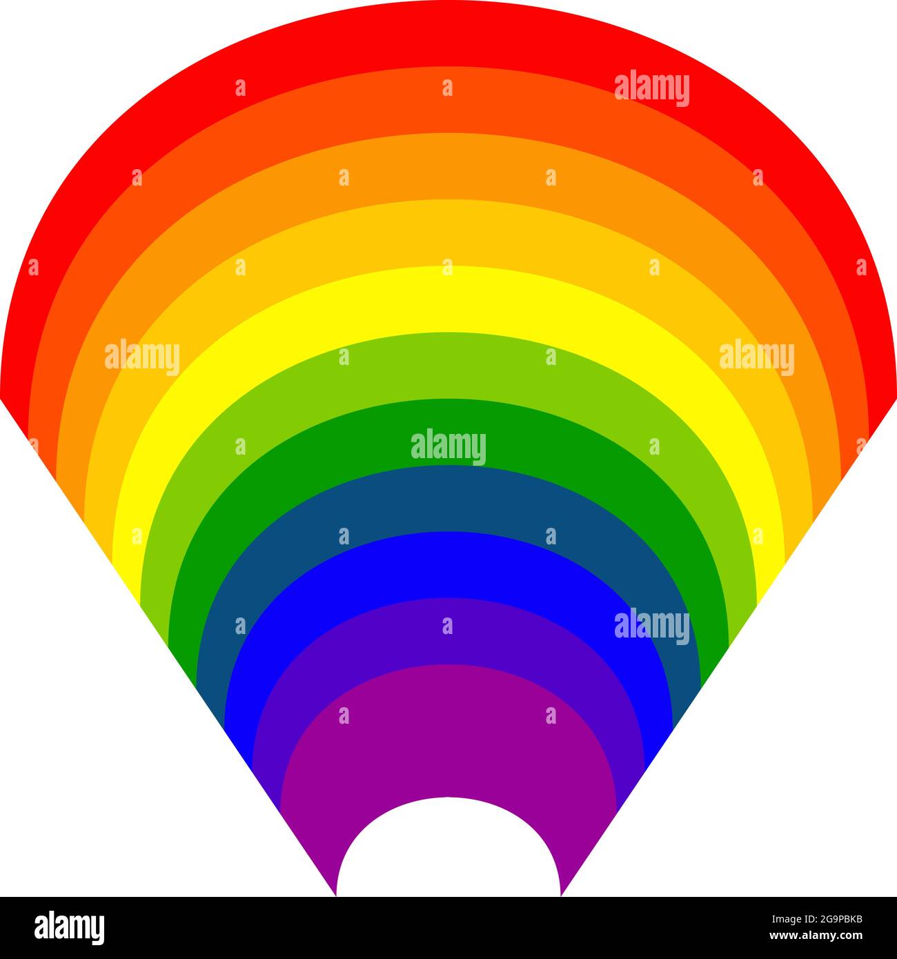 Rainbow abstract design element, icon – stock vector illustration, clip ...