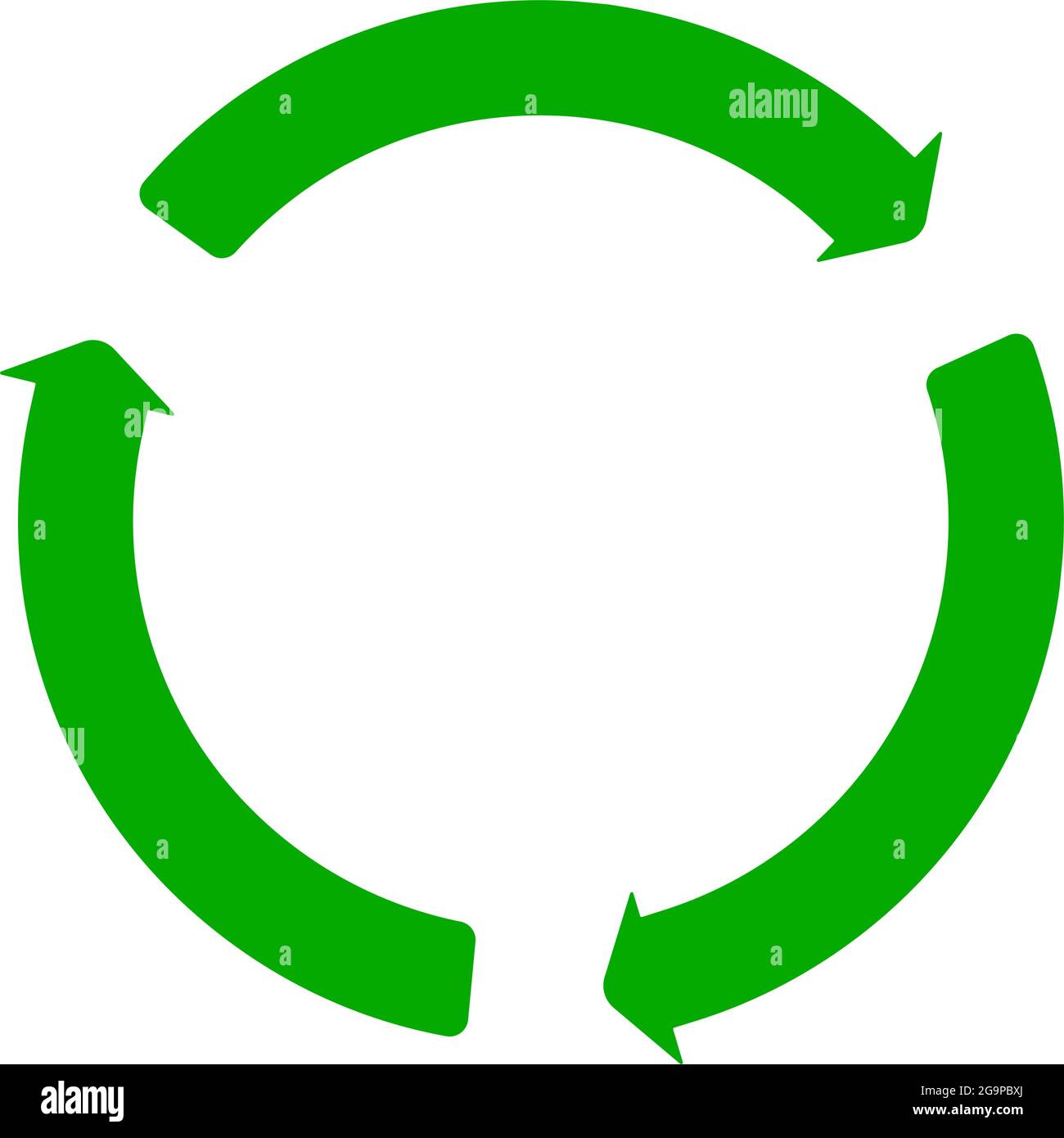 3 recycle arrows, circular pointers – stock vector illustration, clip ...