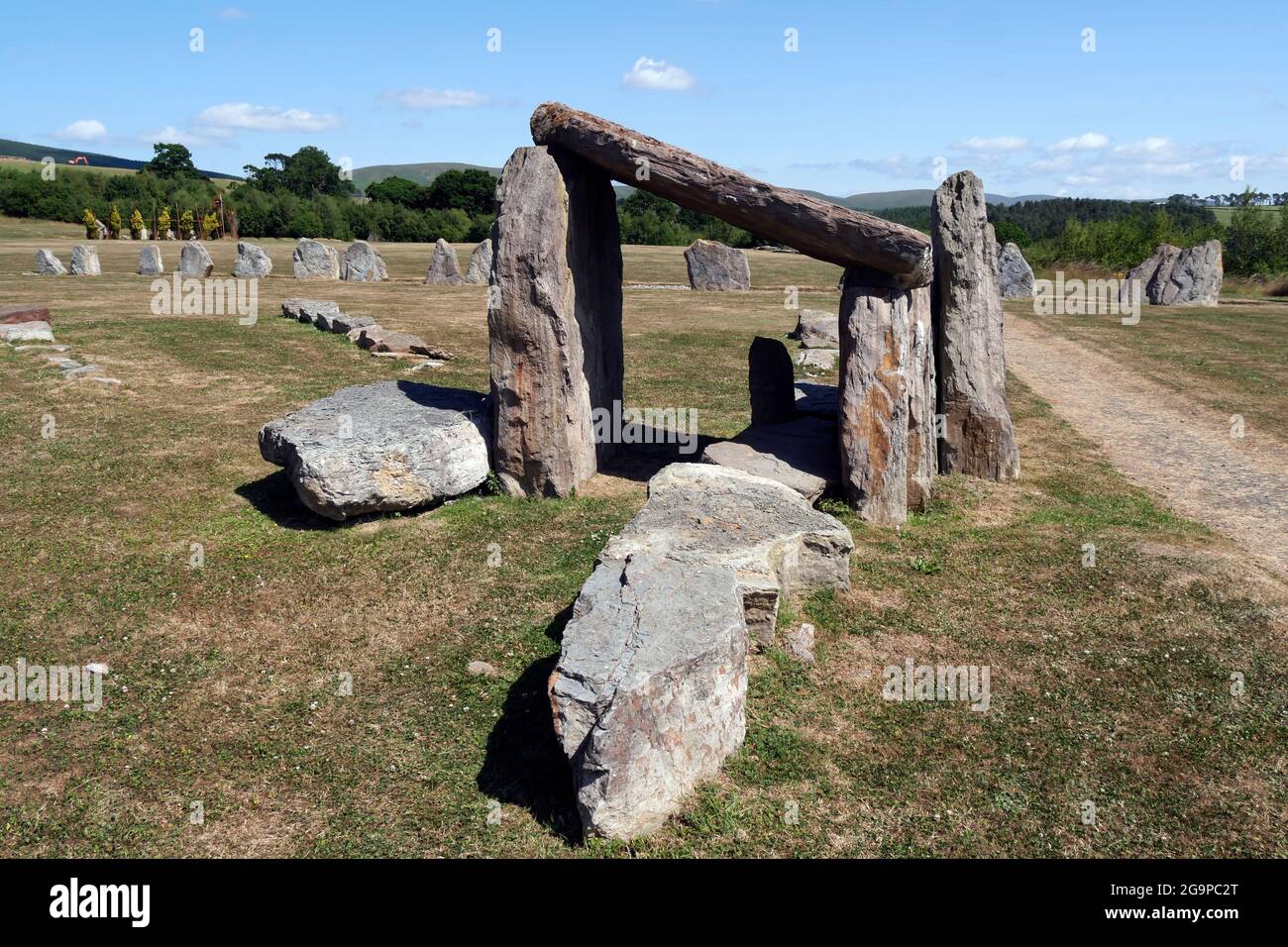 comet collisions stone structure at Crawick Multiverse, B740,Sanquar ...