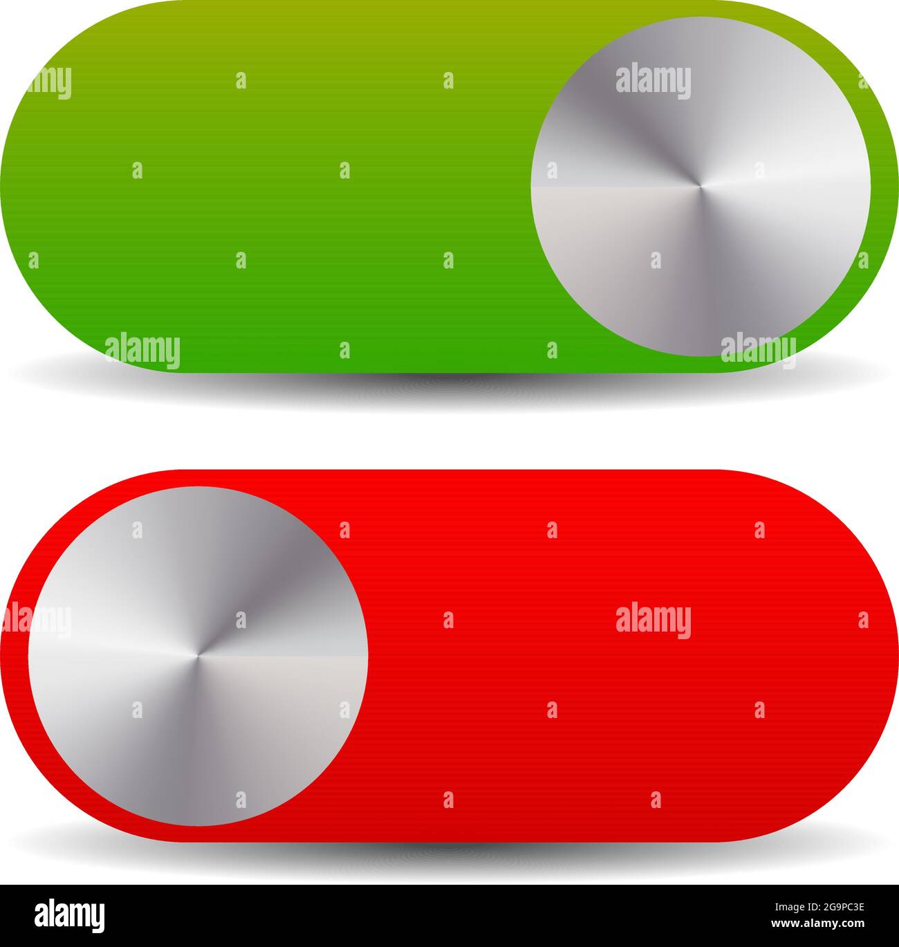 On-off power button, switch, toggle. Slider, touchscreen button Stock ...