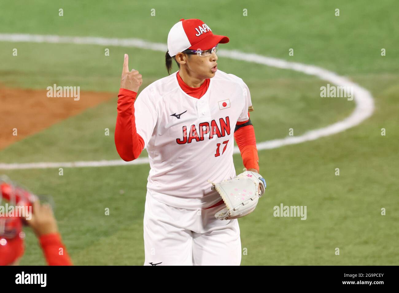 Kanagawa, Japan. 27th July, 2021. Yukiko Ueno (JPN) Softball : Final ...