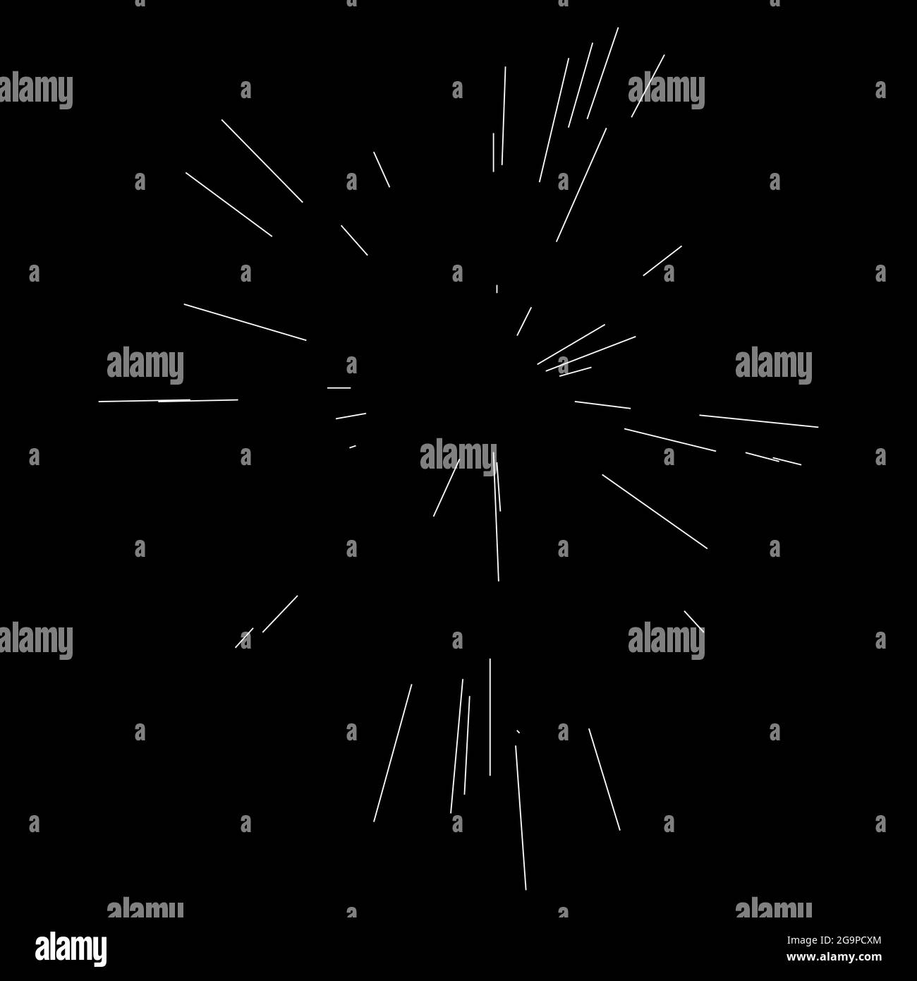 Abstract radial, radiating lines, stripes. Burst lines. Converging ...