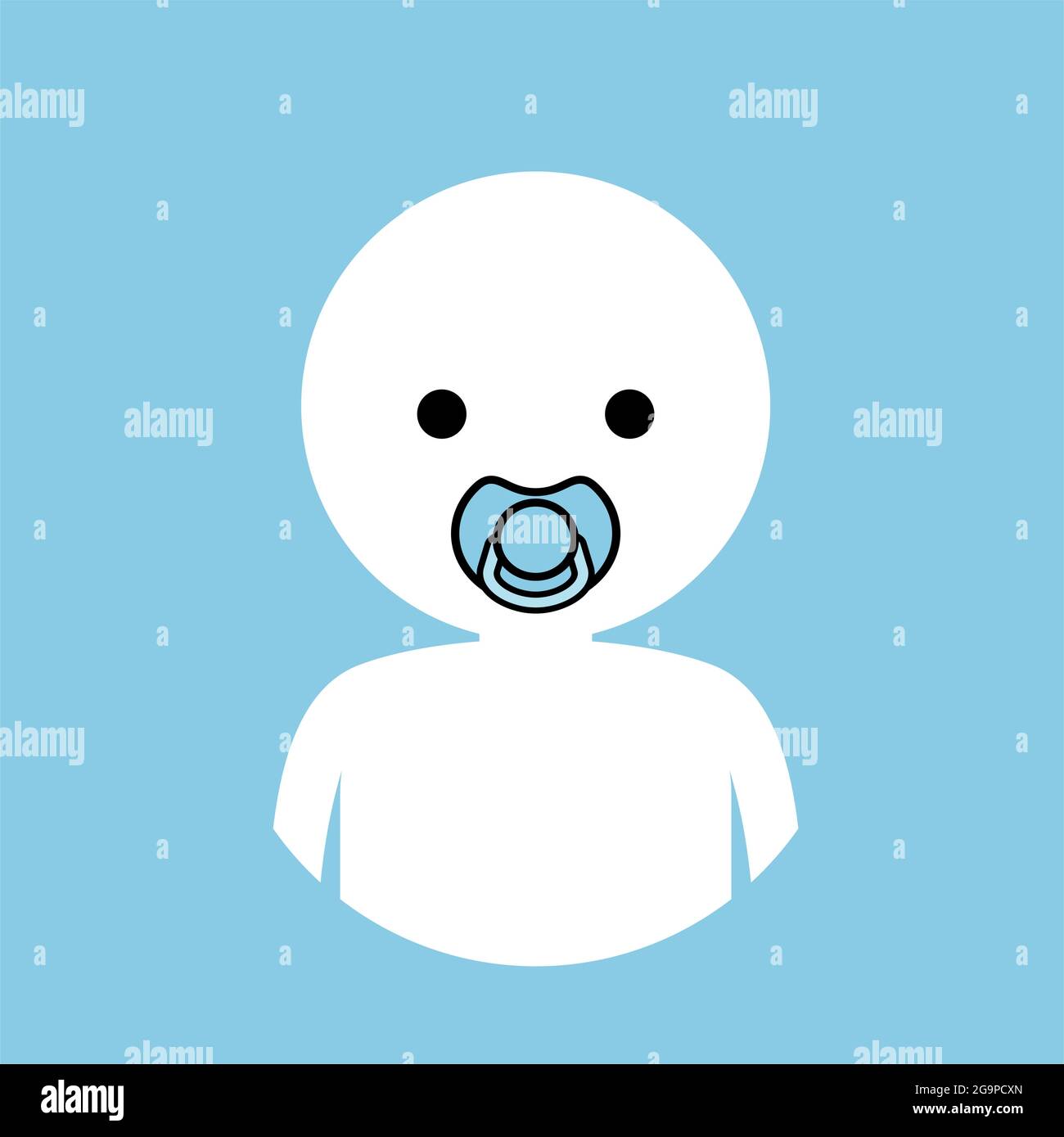 Flat baby icon Stock Vector Image & Art - Alamy