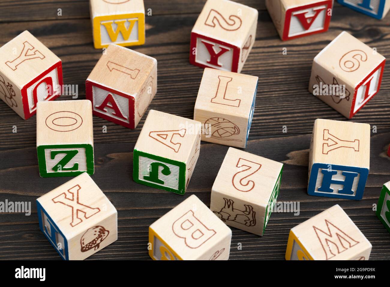 English alphabet toy train hi-res stock photography and images - Alamy