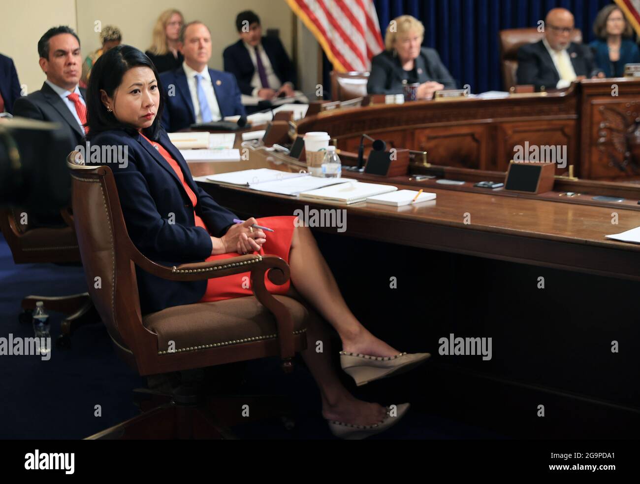 WASHINGTON, DC - JULY 27: U.S. Rep. Stephanie Murphy (D-FL) listens to ...