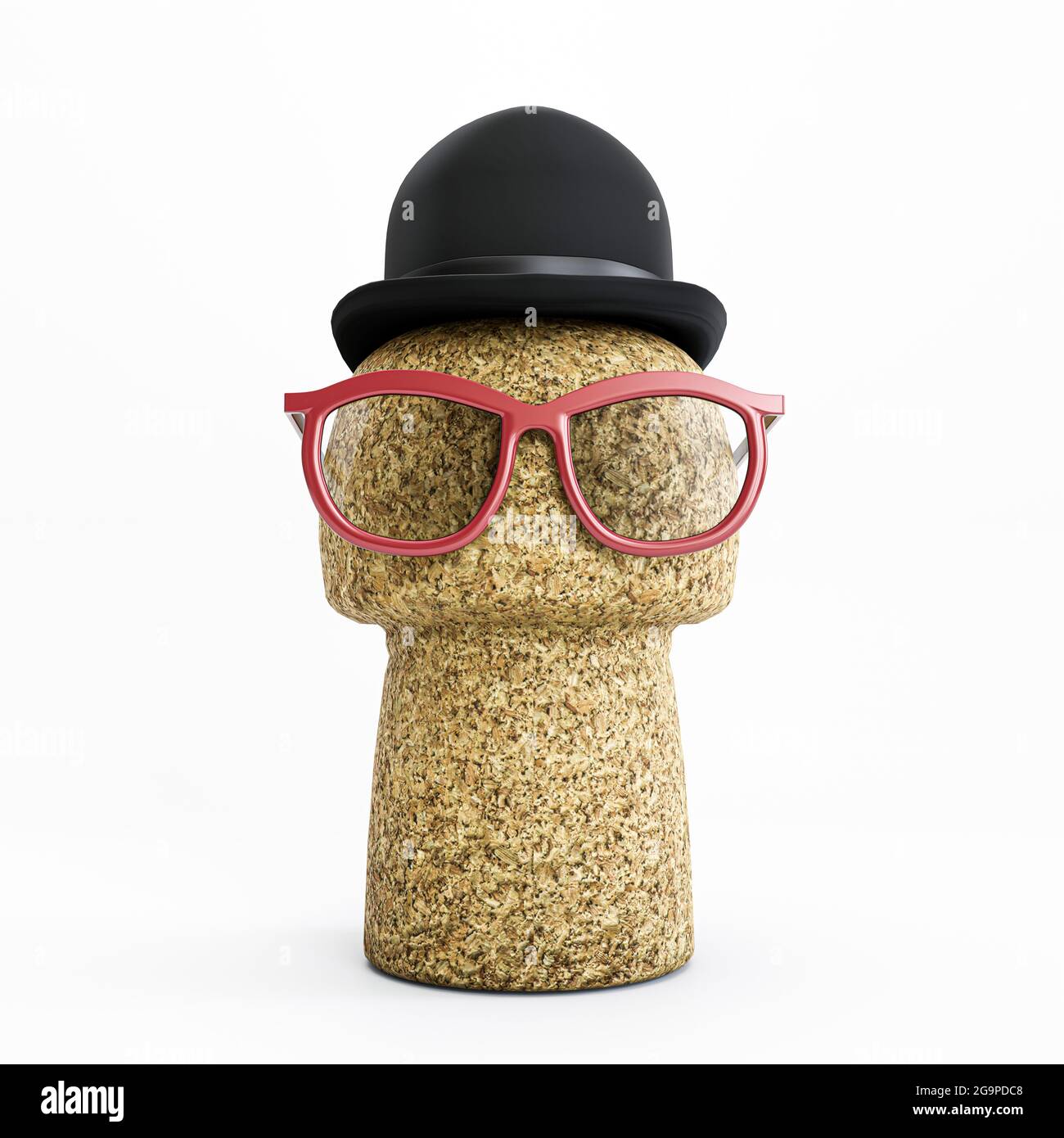 cork cap isolated on white background 3d illustration Stock Photo - Alamy