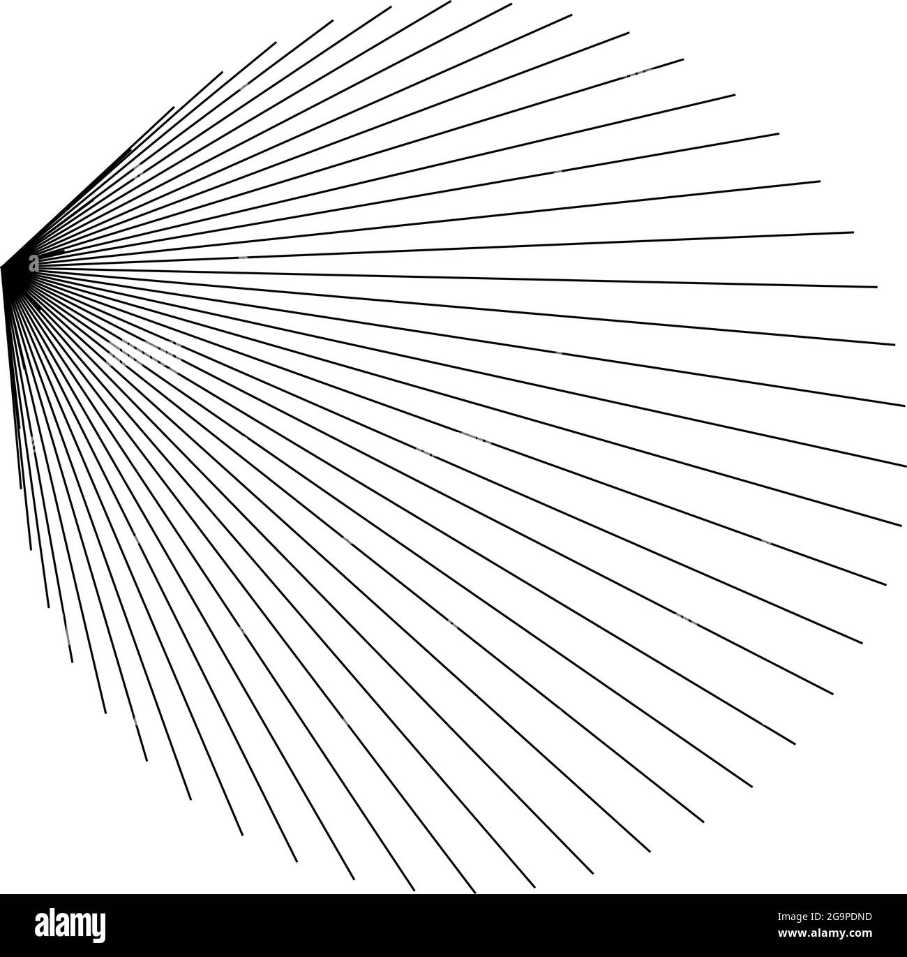 Abstract radial, radiating lines, stripes. Burst lines. Converging ...