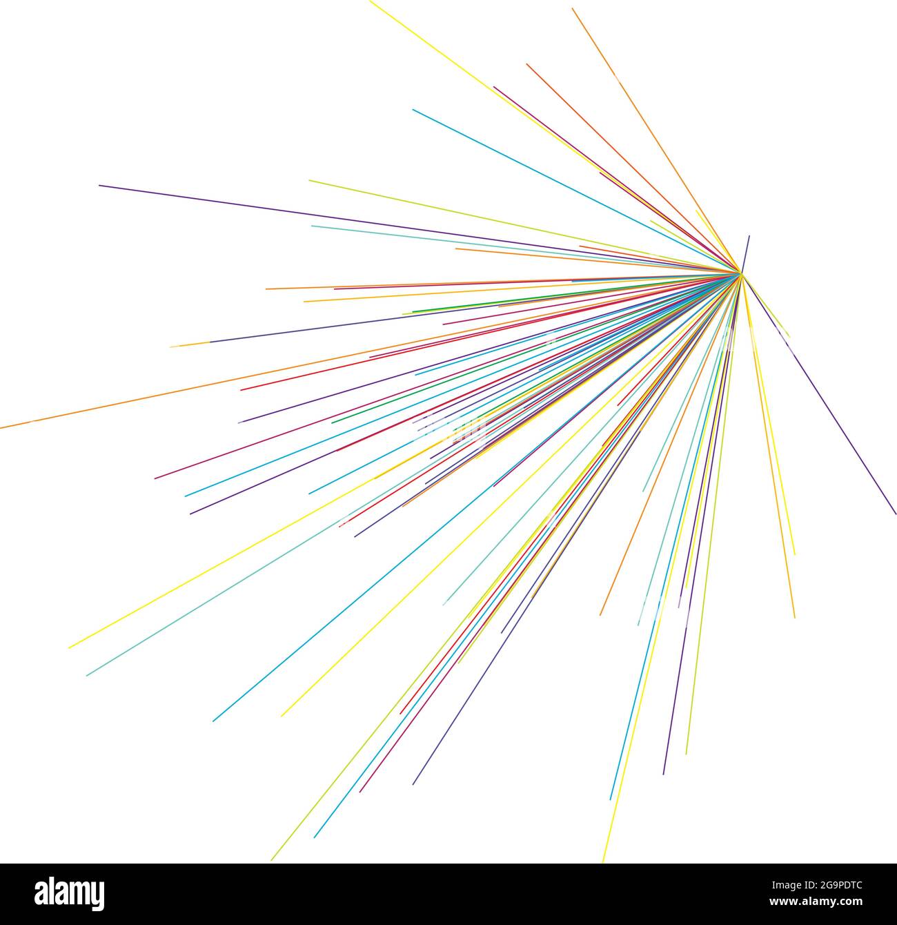 Abstract radial, radiating lines, stripes. Burst lines. Converging ...