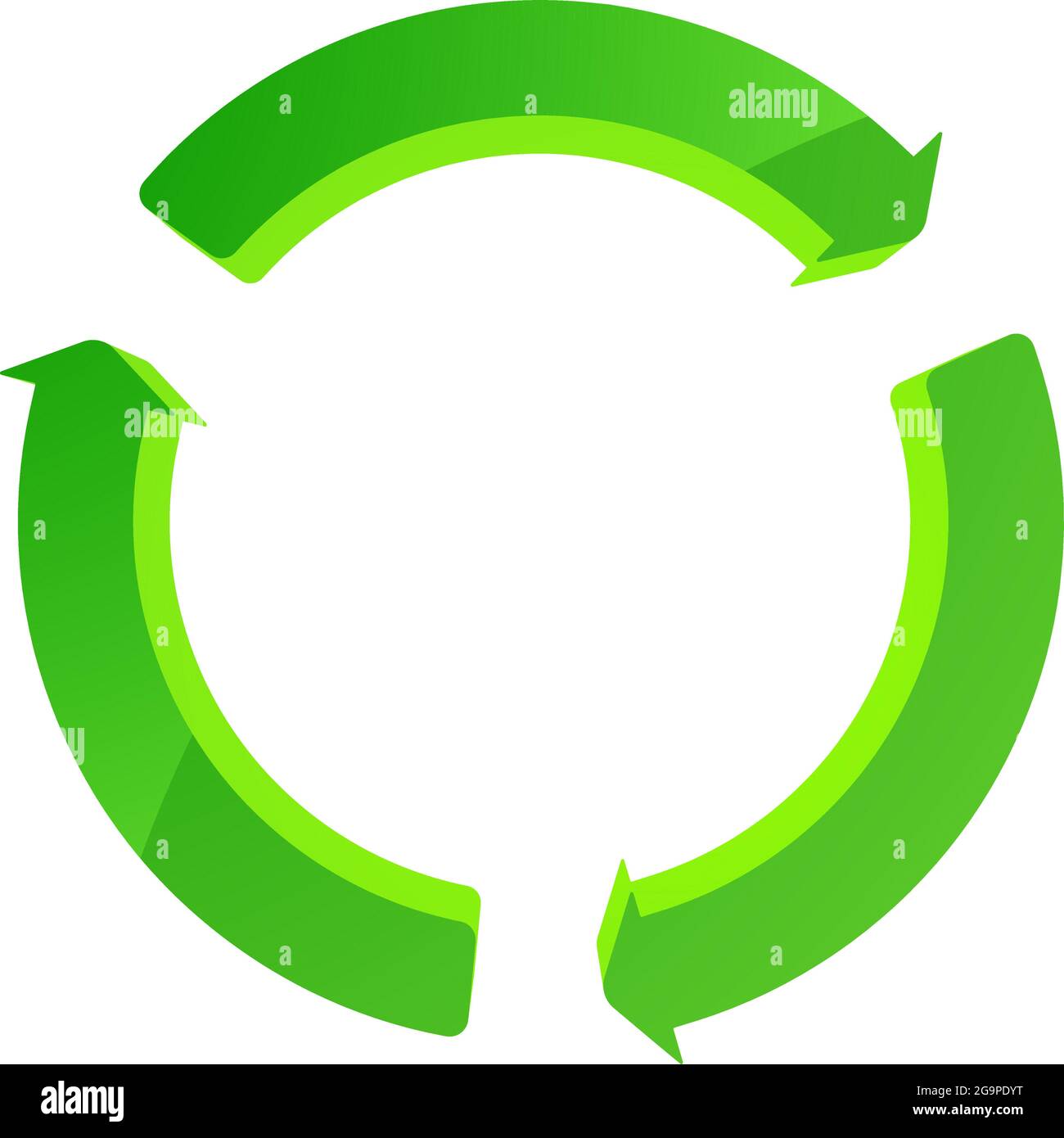 3 recycle arrows, circular pointers – stock vector illustration, clip ...