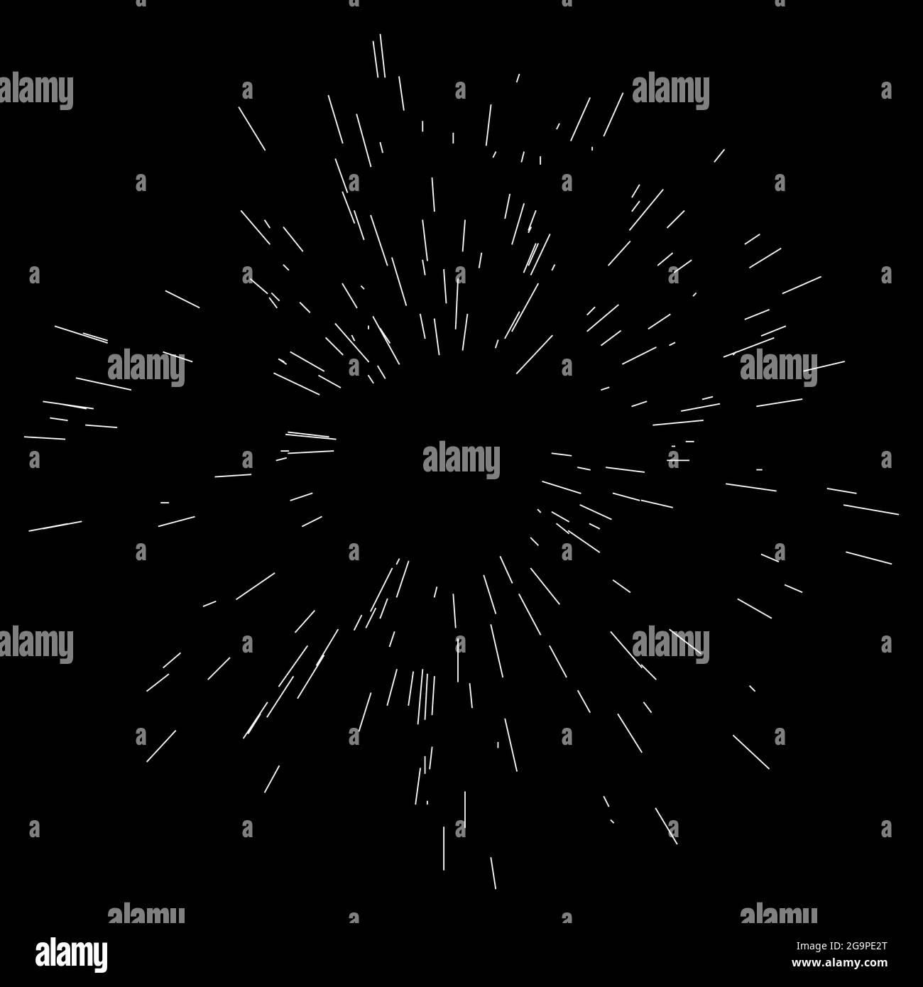 Abstract radial, radiating lines, stripes. Burst lines. Converging ...