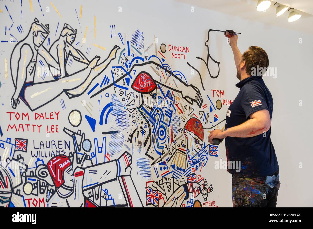 London, UK. 27 July 2021. Ben Mosley, an action and expressionist ...
