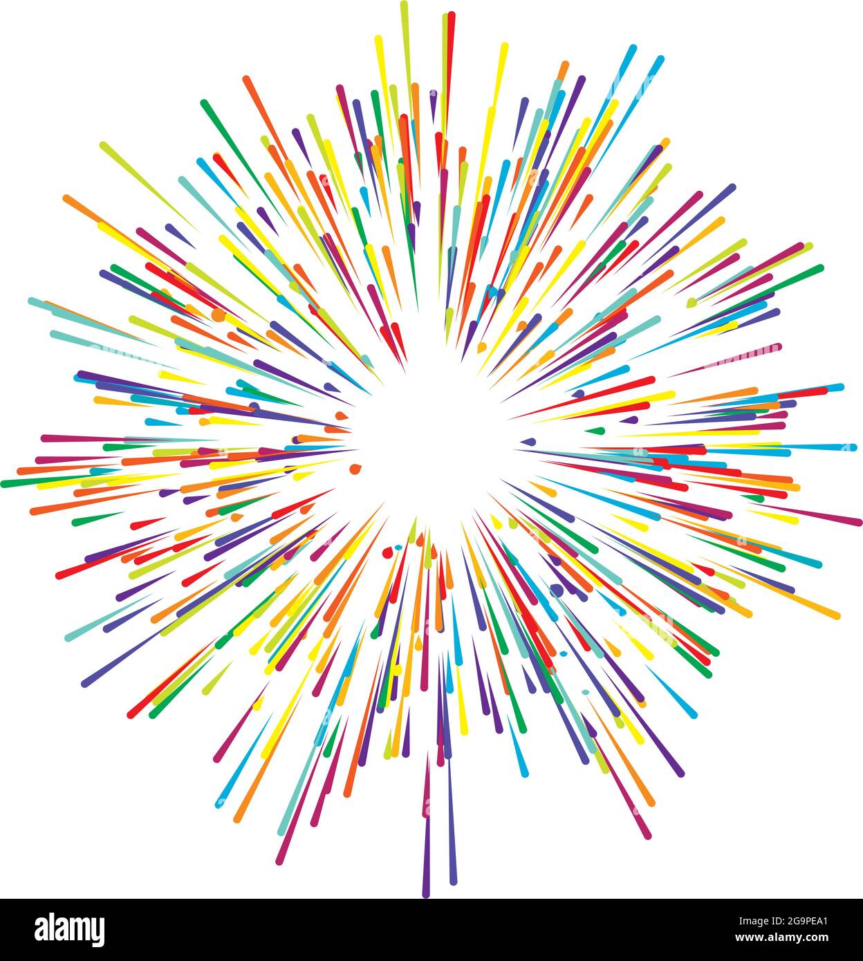 Abstract radial, radiating lines, stripes. Burst lines. Converging ...